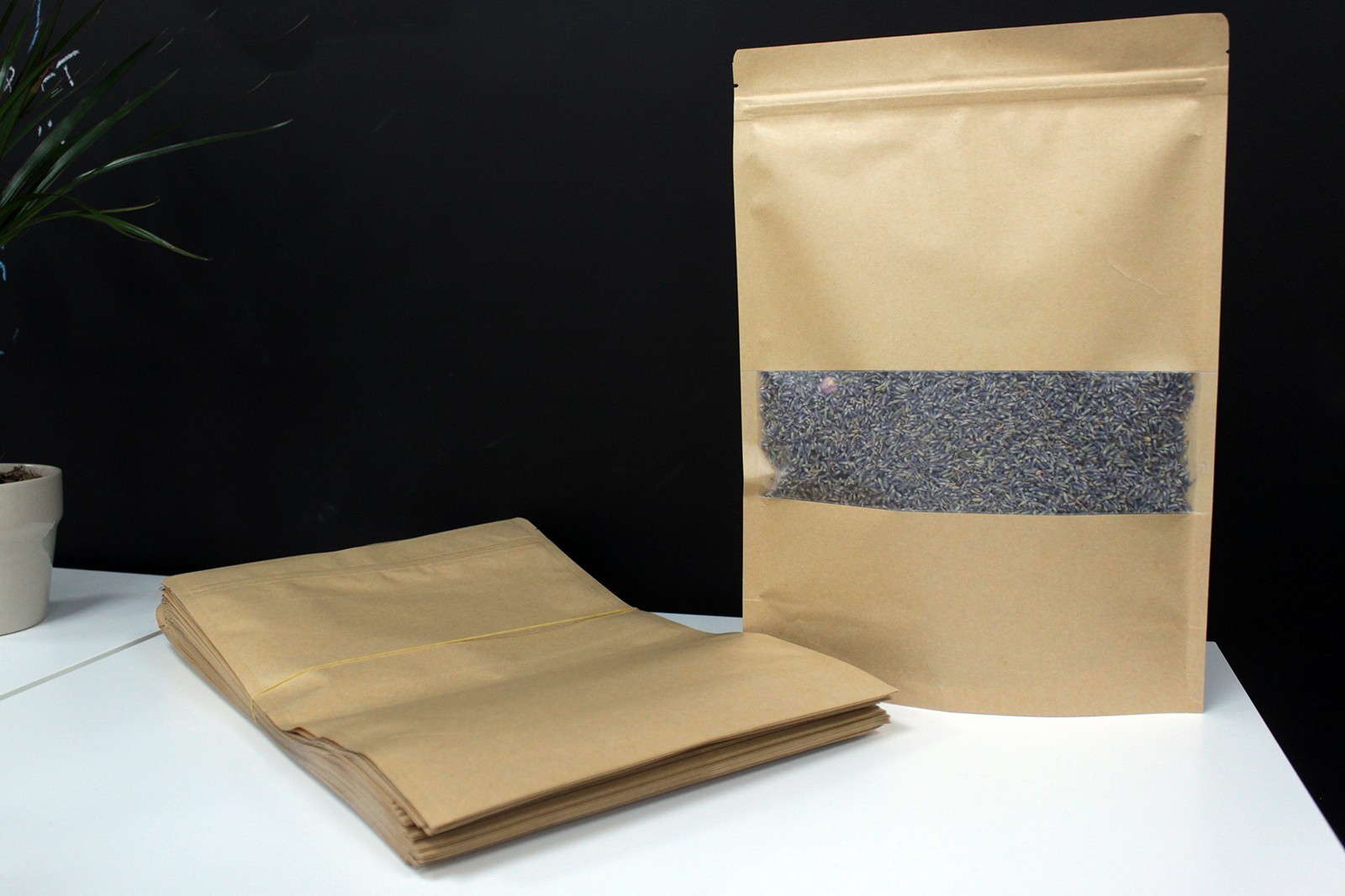 Kraft Window Bag 25 x 35 cm - Graphic Design & Print Shop Cork